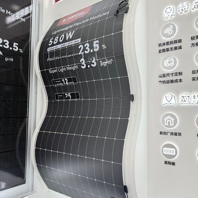 Flexible 580W Sun-shading Device 2260*1219*3mm Solar Roof Tiles Hybrid ...