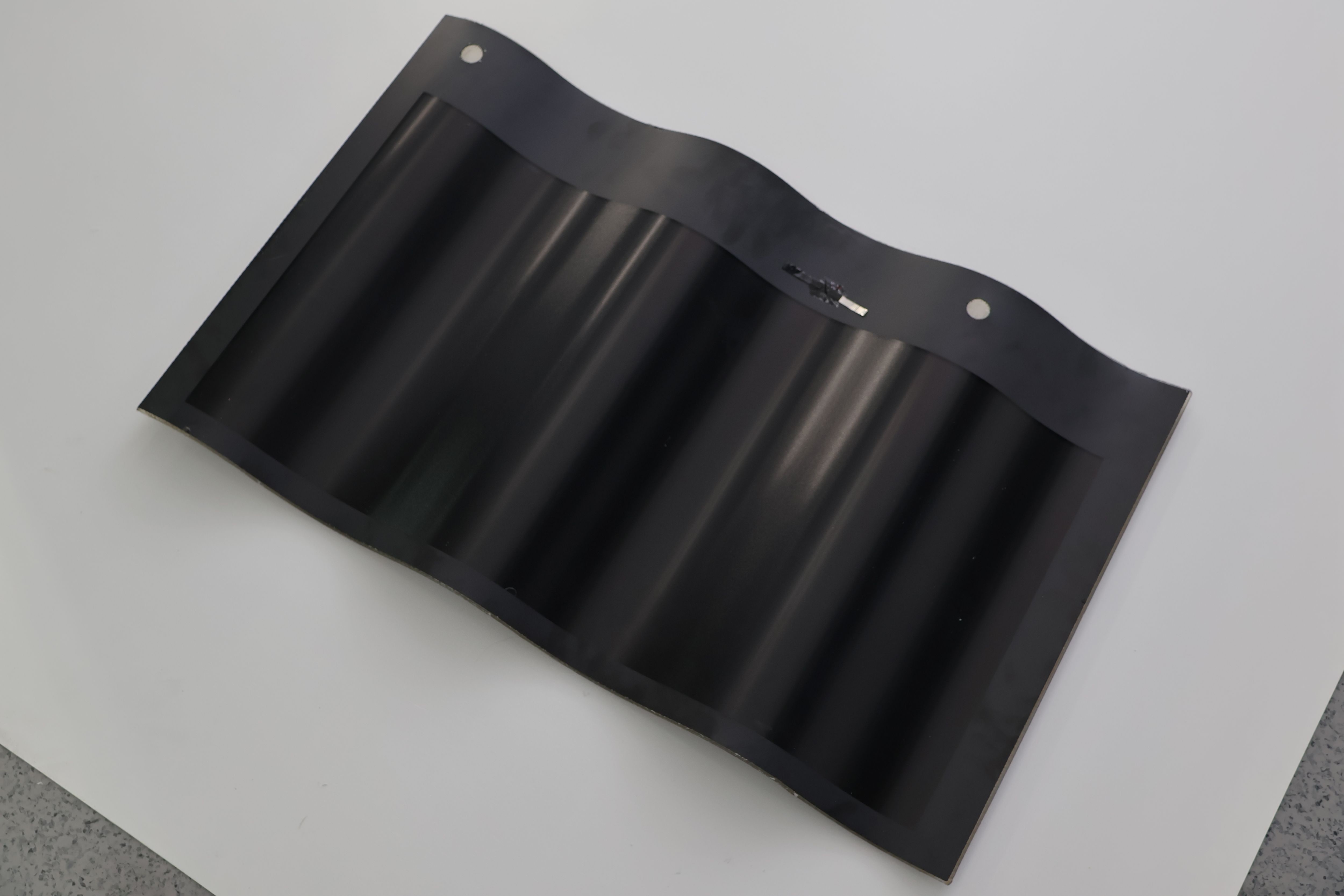 Photovoltaic Generating Curved Solar Roof Tiles Thin Film Glass BIPV ...