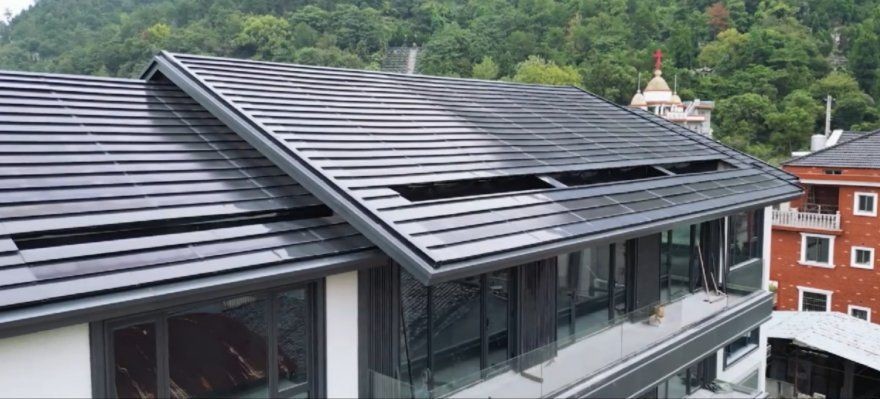 BIPV Integrated Mono Solar Panel Floor Tiles Renewable Flat ...