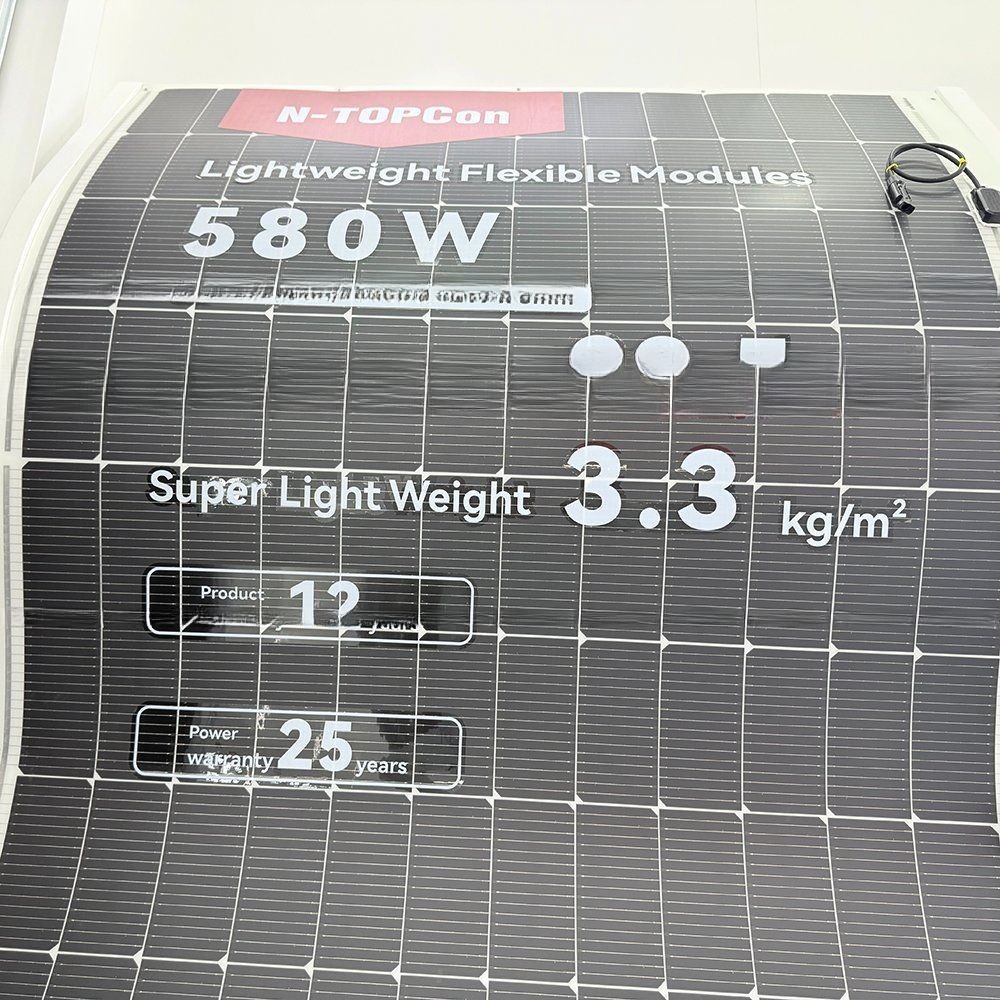 Short-Circuit Voltage 13.86A Portable 580W Thin Film Soft Solar Cell ...