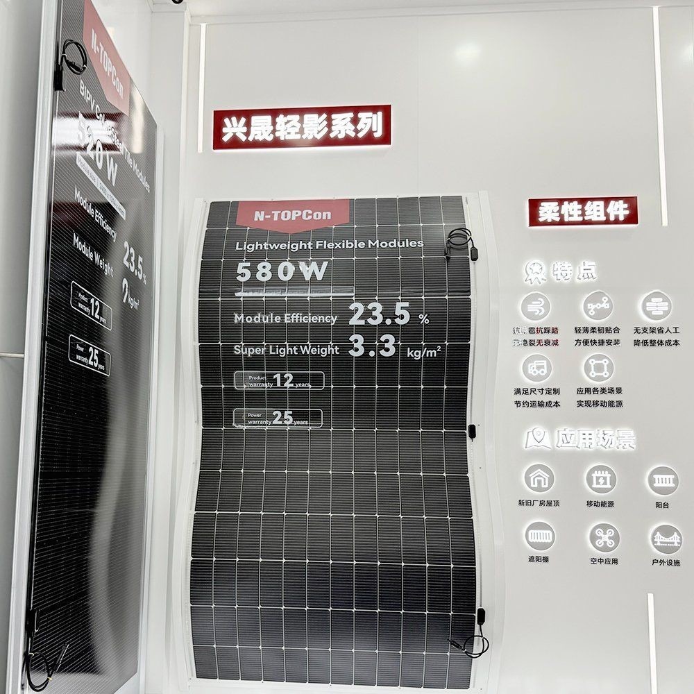 Max. Fuse Current 25A Portable Flexible 580W Soft Solar Hybrid Inverter ...