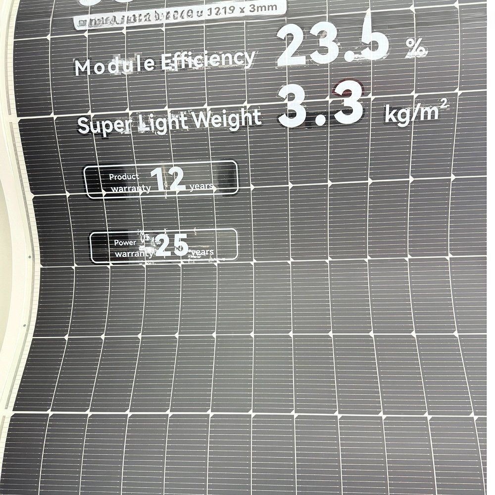 Flexible 580W Fold Black Soft 18 Cell Solar Hybrid Inverter BIPV Module ...