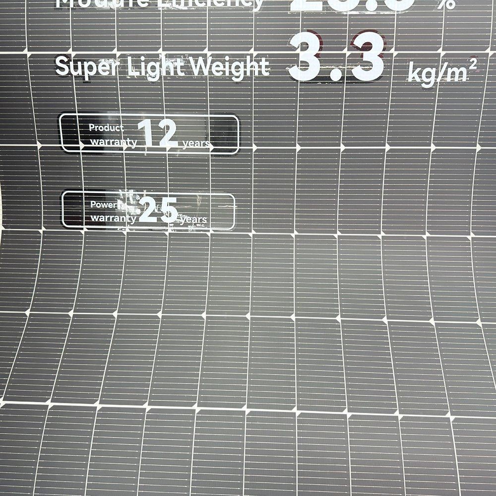 Customized Portable Flexible PV Panels 580W Soft Solar Panels For RV