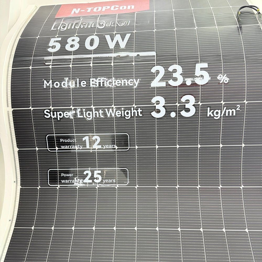 Portable Flexible 580W Soft Solar Hybrid Inverter BIPV Module for ...