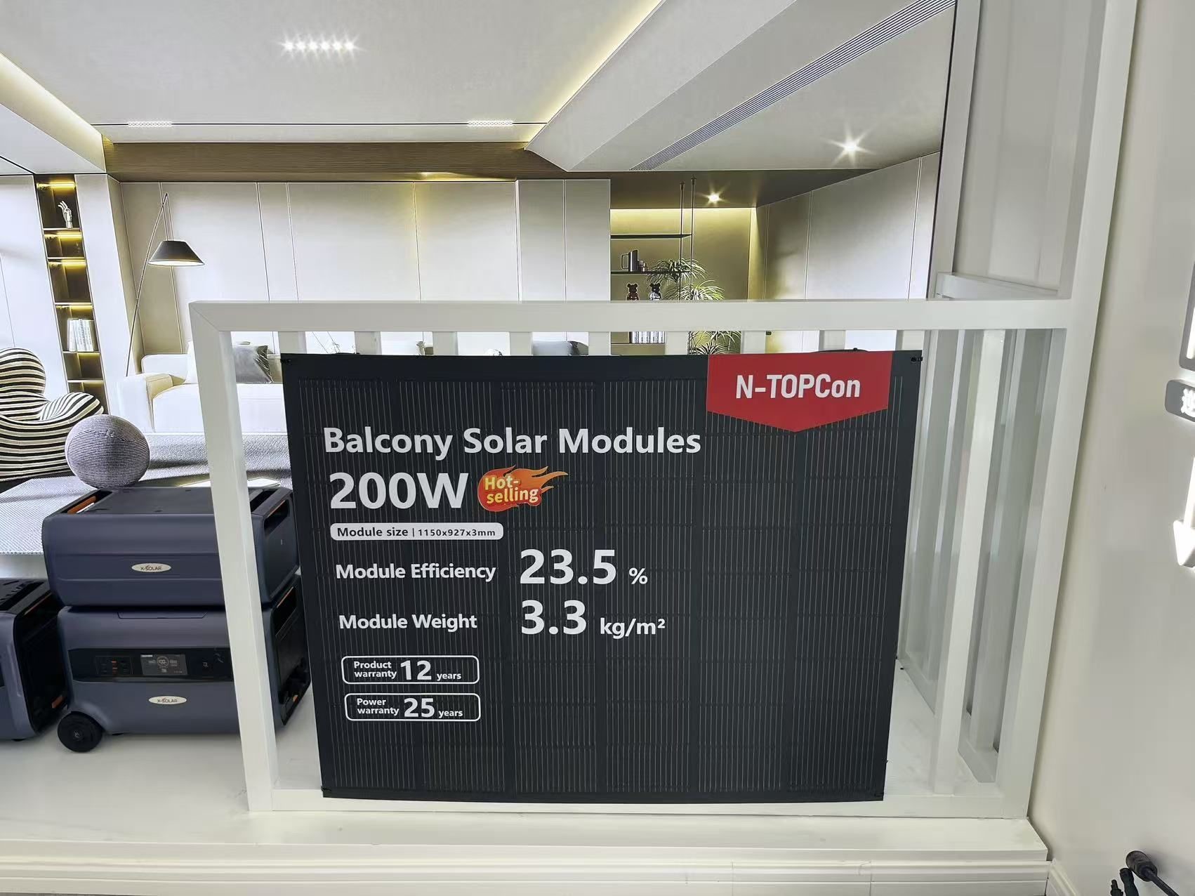 Sunport Solar Balcony System PV Module 200 Watt -0.24% Open-Circuit ...