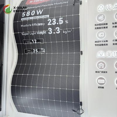 23.8% Efficiency Lightweight Photovoltaic Cell Panel BIPV Module Max ...