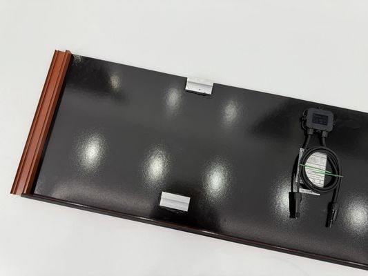 Flat Shape Build BIPV Roof Tiles 120W Photovoltaic Roof Integrated ...