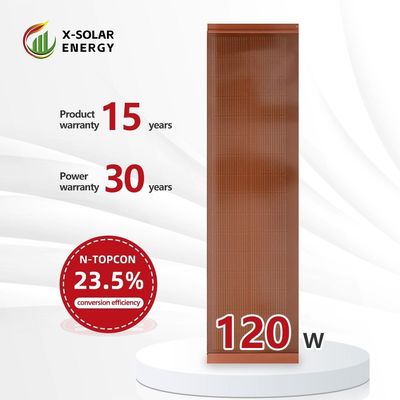Fix Style 120W Solar BIPV Roof Tiles Stacked Building Integrated ...