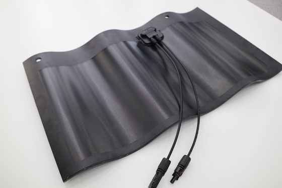 50W BIPV Curved Roof Shingles Mono Integrated Solar Panel Tiles