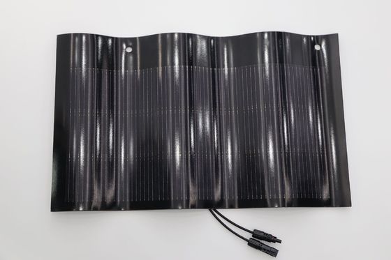 50W BIPV Curved Roof Shingles Mono Integrated Solar Panel Tiles