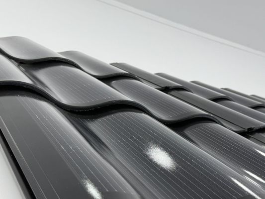 Durable Solar Energy Roofing Tiles 50W Curved PV Roof Tiles Customized Size
