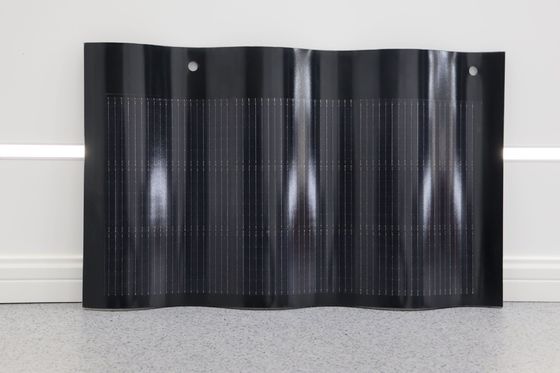 Durable Solar Energy Roofing Tiles 50W Curved PV Roof Tiles Customized Size