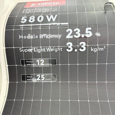 580W Portable Flexible Soft Solar Power System Hybrid Inverter BIPV ...