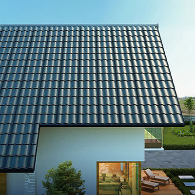 Max. Fuse Current 25A BIPV 50W Red Solar Floor Roof Tiles Topcon Mono ...