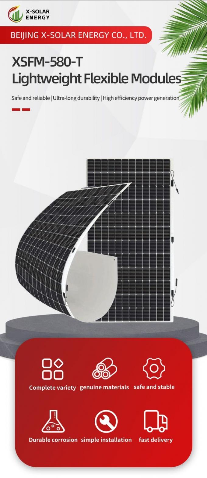 Short-Circuit Voltage 13.86A Portable 580W Thin Film Soft Solar Cell ...